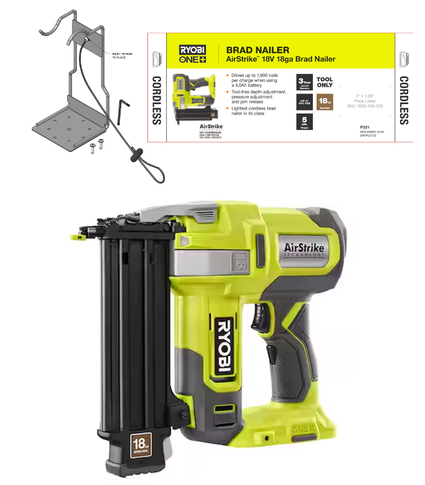 RYOBI ONE+ 18V BRAD NAILER POP AND FAKE DISPLAY KIT – Team TTI POP
