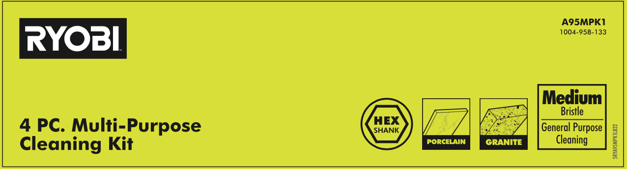 RYOBI 2PK MEDIUM BRISTLE BRUSH TRAY COVER UP LABEL – Team TTI POP