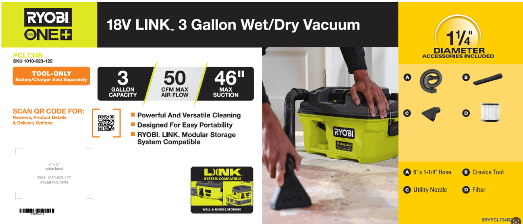 RYOBI ONE+ 18V 3 GAL DISPLAY POP – Team TTI POP