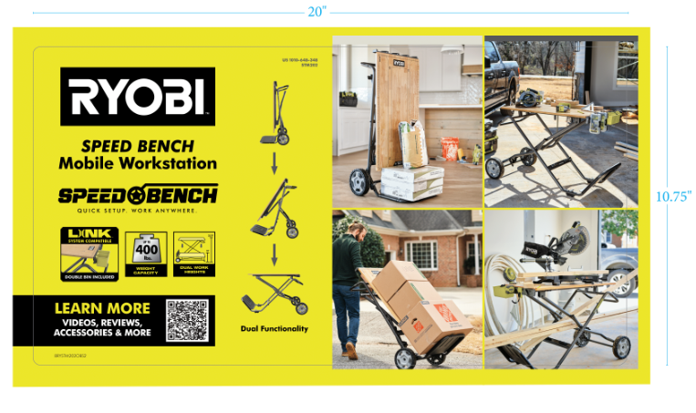 RYOBI STM202 SPEED BENCH POP TOP – Team TTI POP