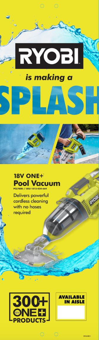 RYOBI 18V ONE+ POOL VAC UBS – Team TTI POP